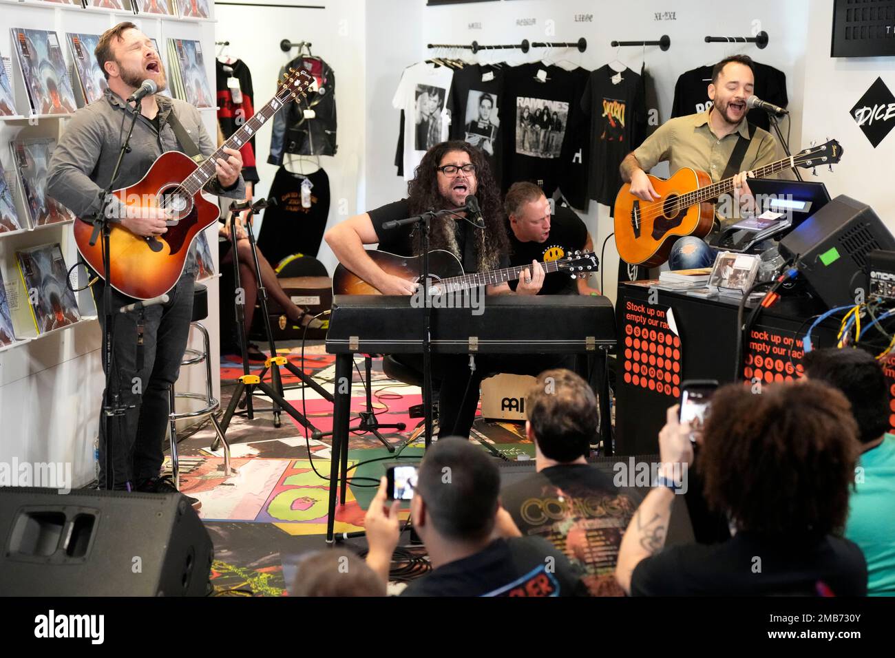 Coheed and Cambria band members, from left, Travis Stever, Claudio ...