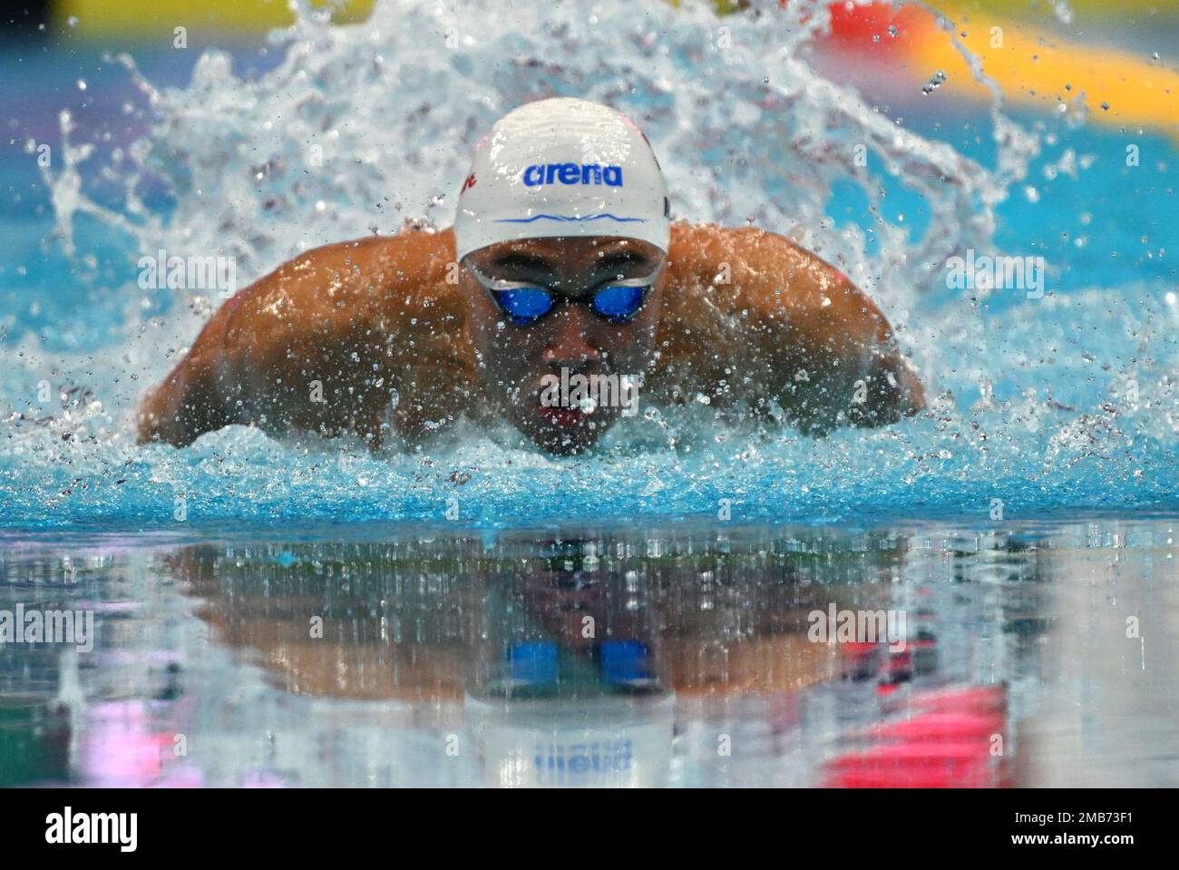 Kristof Milak of Hungary competes in the Men 100m Butterfly final at ...