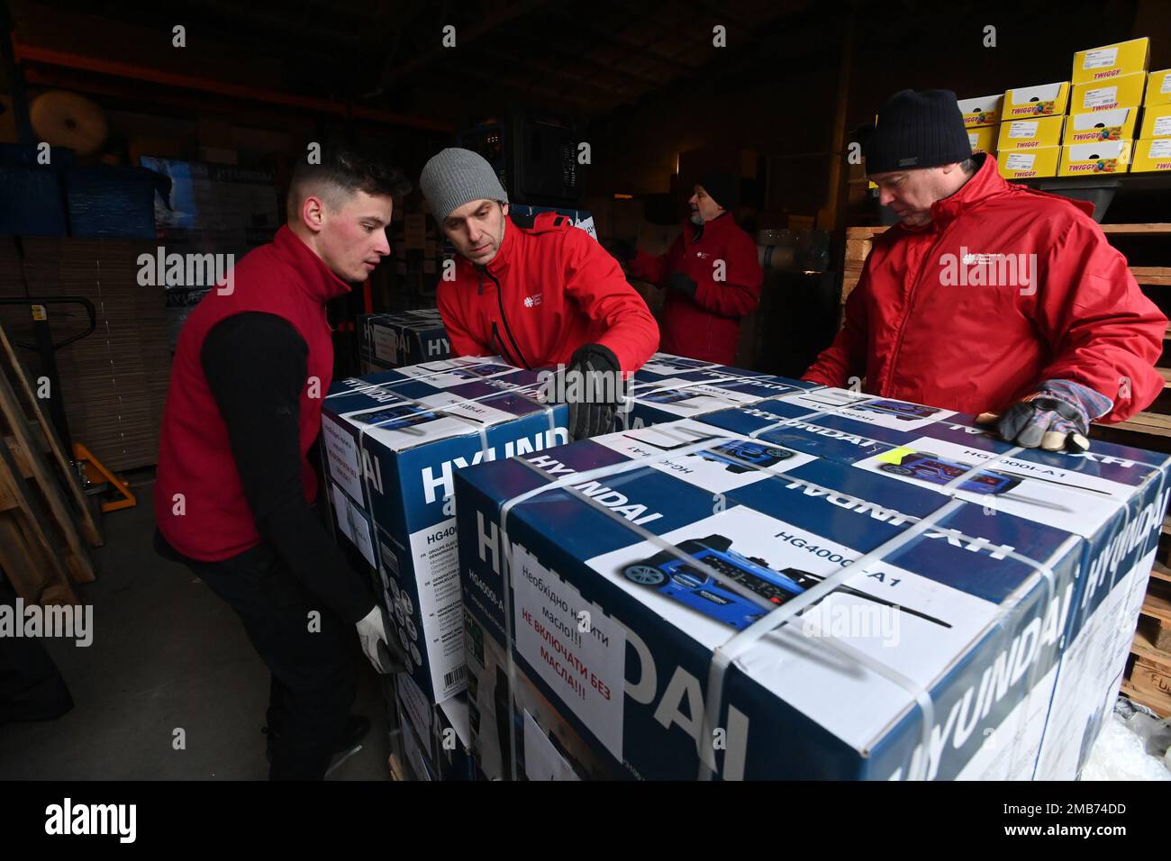 Olomouc, Czech Republic. 20th Jan, 2023. Czech humanitarian help by ...