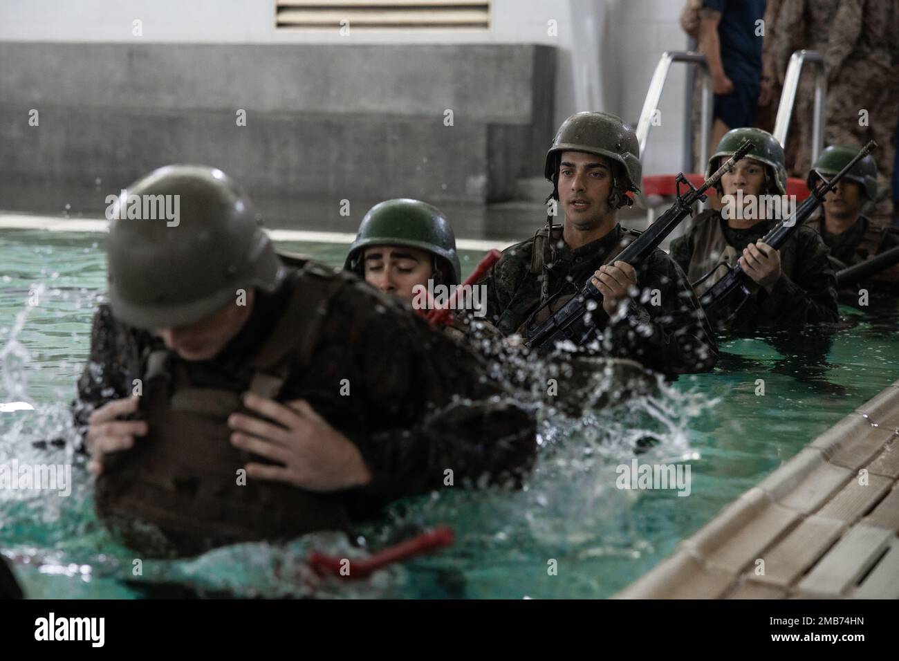 U.S. Marine Corps Recruits with Hotel Company, Second Recruit Training ...