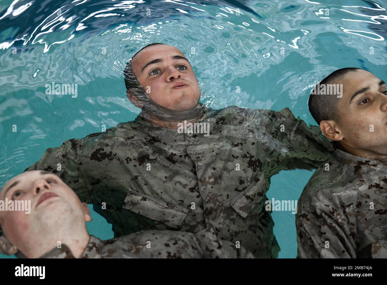 U.S. Marine Corps Recruits with Hotel Company, Second Recruit Training ...