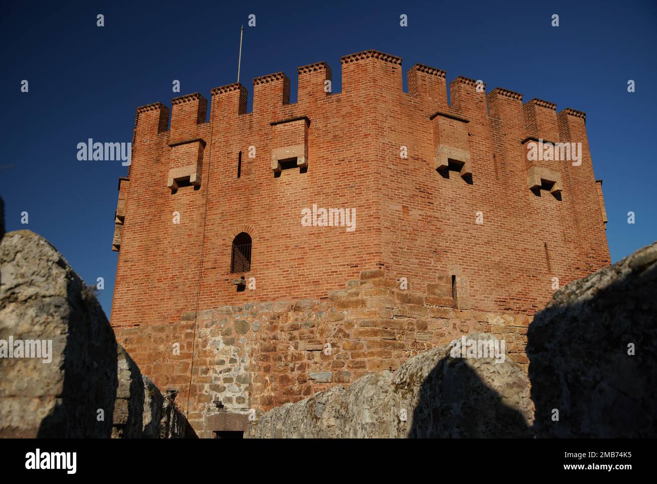Red Tower in Alanya Town, Antalya City, Turkiye Stock Photo - Alamy