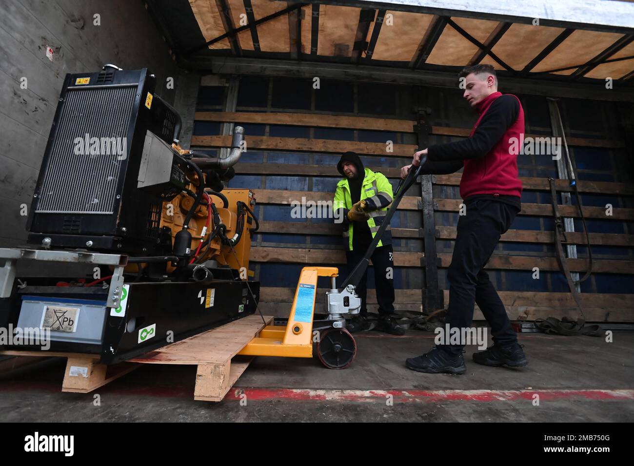 Olomouc, Czech Republic. 20th Jan, 2023. Czech humanitarian help by ...