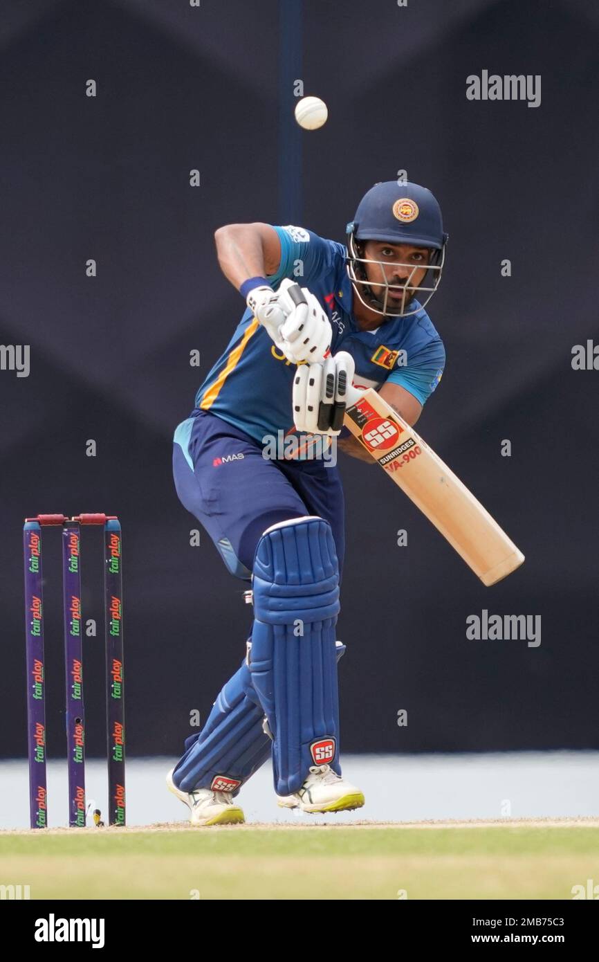 Sri Lanka's Danushka Gunathilaka bats during the fifth one-day ...