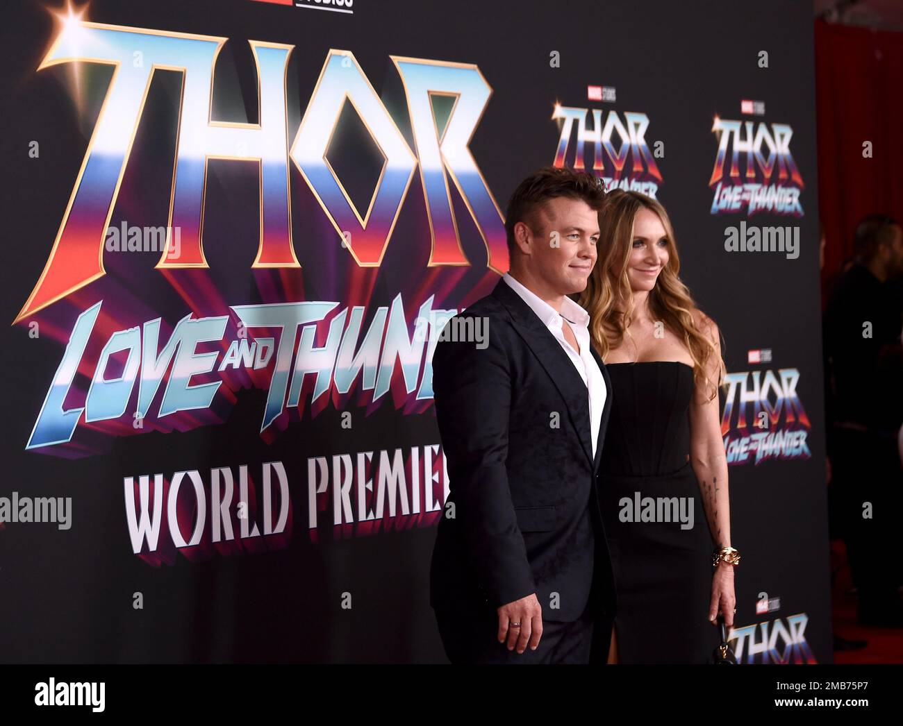 Luke Hemsworth and Samantha Hemsworth arrive at the premiere of "Thor ...
