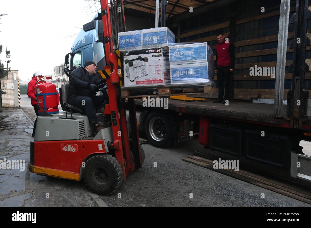 Olomouc, Czech Republic. 20th Jan, 2023. Czech humanitarian help by ...