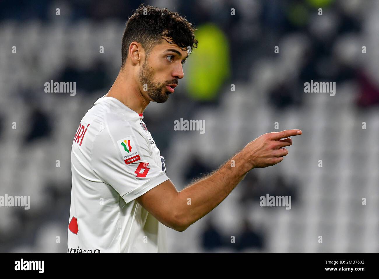 Pablo Mari of AC Monza reacts during the Italy Cup football match ...