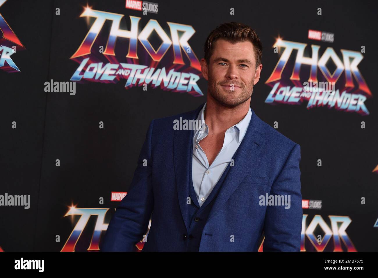 Chris Hemsworth arrives at the premiere of "Thor: Love and Thunder" on ...
