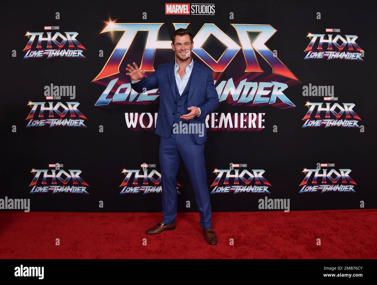 Chris Hemsworth arrives at the premiere of "Thor: Love and Thunder" on ...