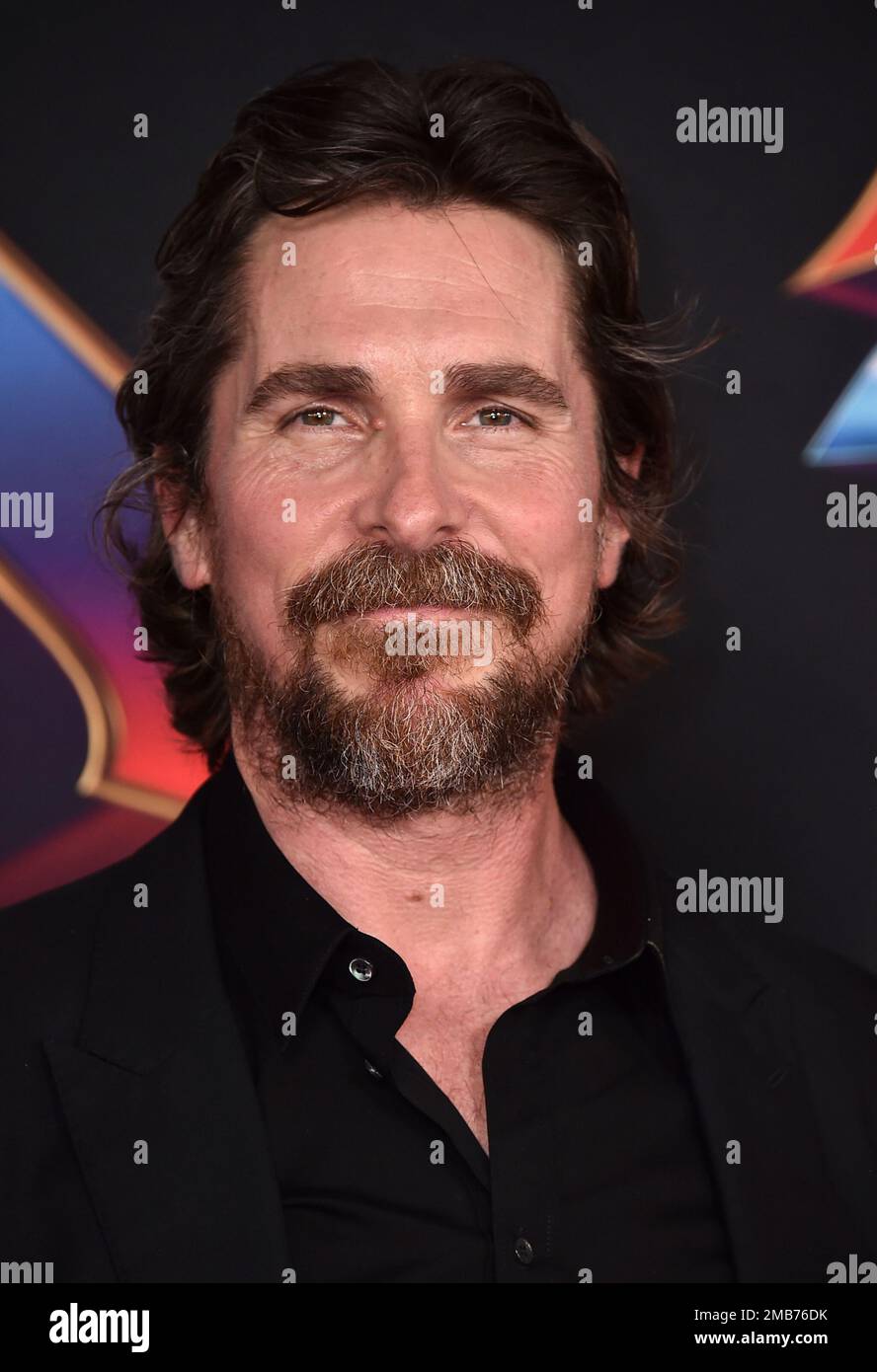 Christian Bale arrives at the premiere of "Thor: Love and Thunder" on ...