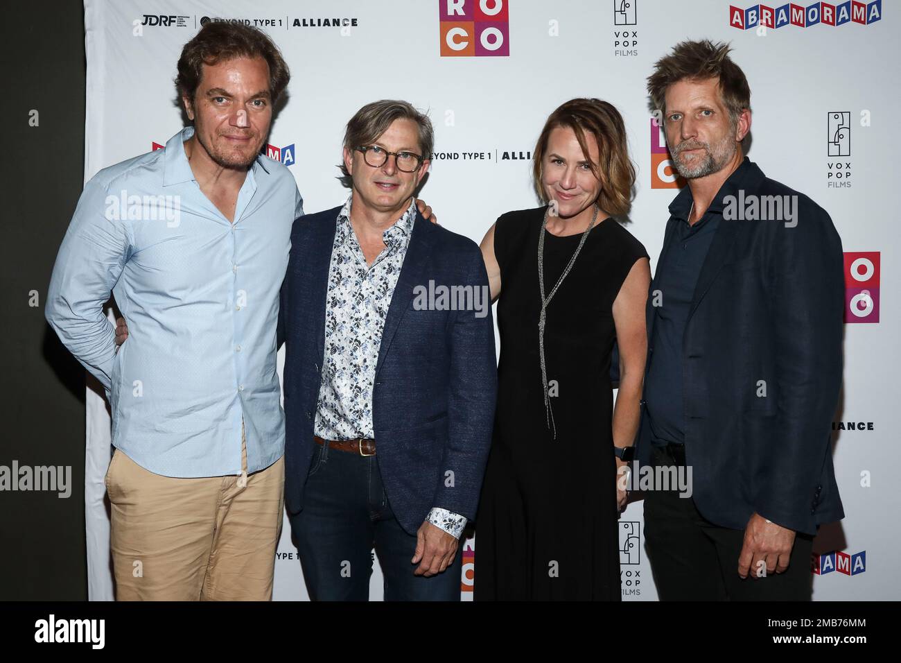 Actor Michael Shannon, from left, directors Guy Mossman and Lisa Hepner ...