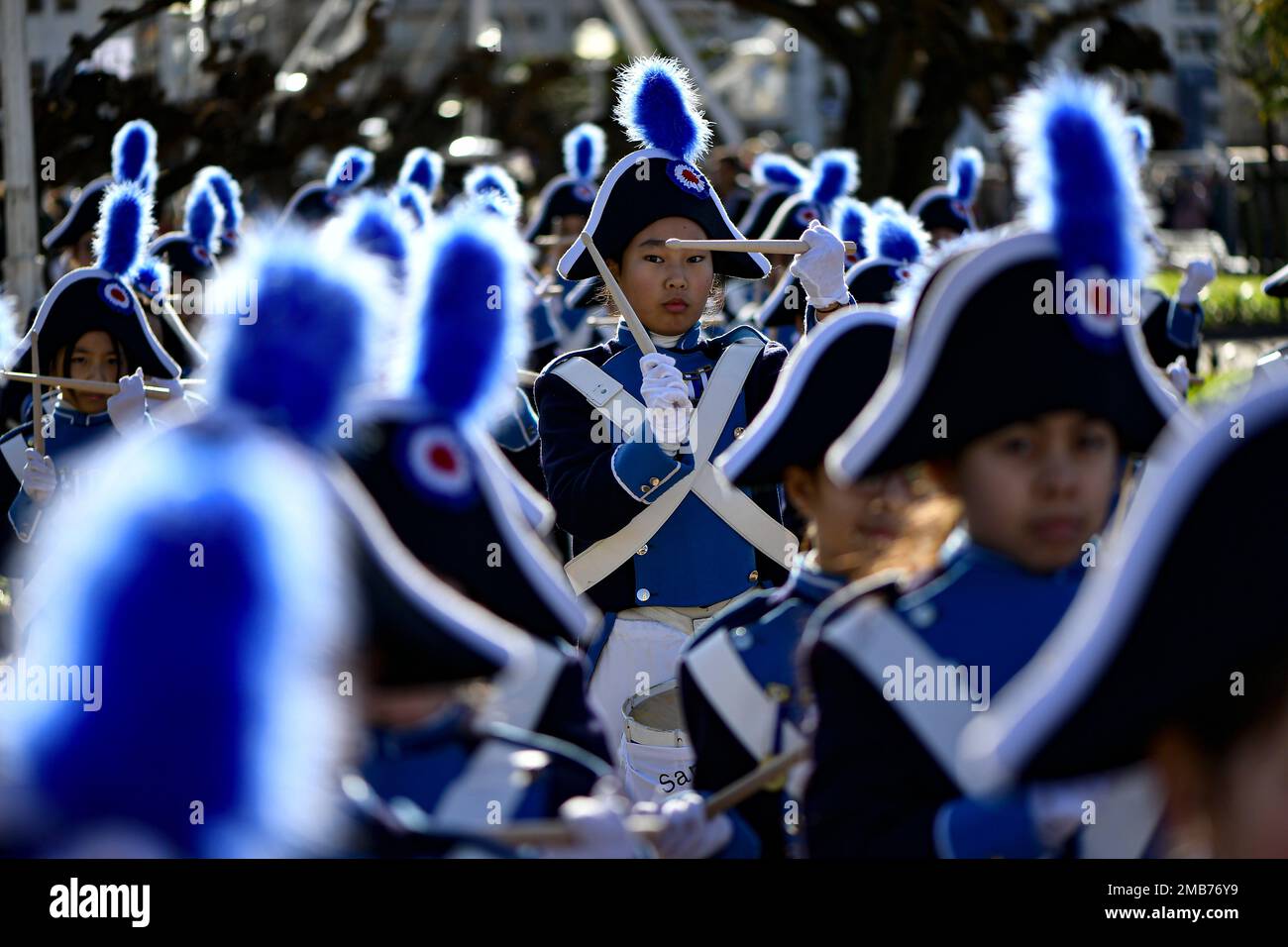 "Tamborilleros" take part in the traditional 'La Tamborrada', on 'El ...