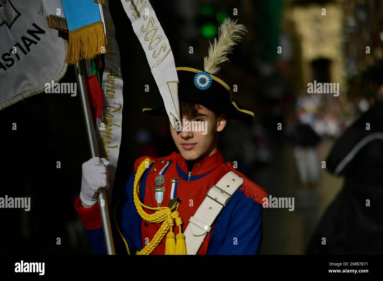 "Tamborilleros" take part in the traditional 'La Tamborrada', on 'El ...