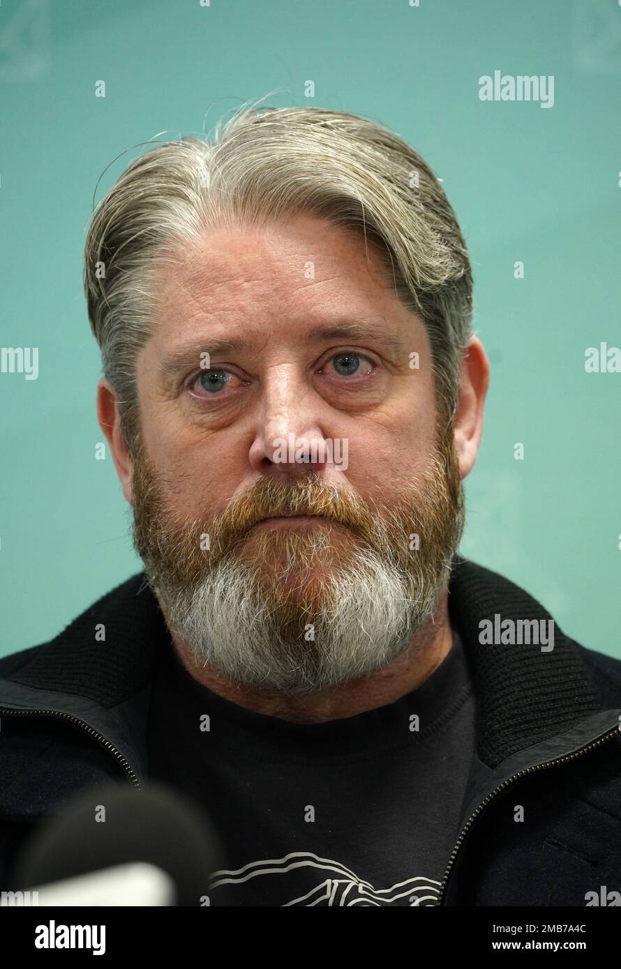 File photo dated 30/12/22 of Tim Edwards during a press conference at ...