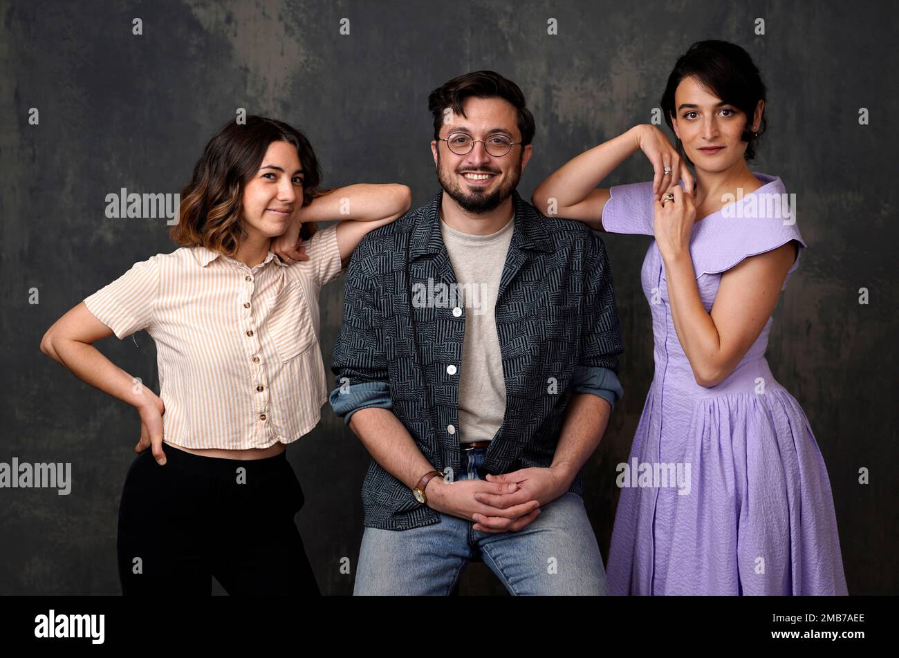 Animation director Kirsten Lepore, left, director/co-writer Dean Fleischer-Camp, center, and ...