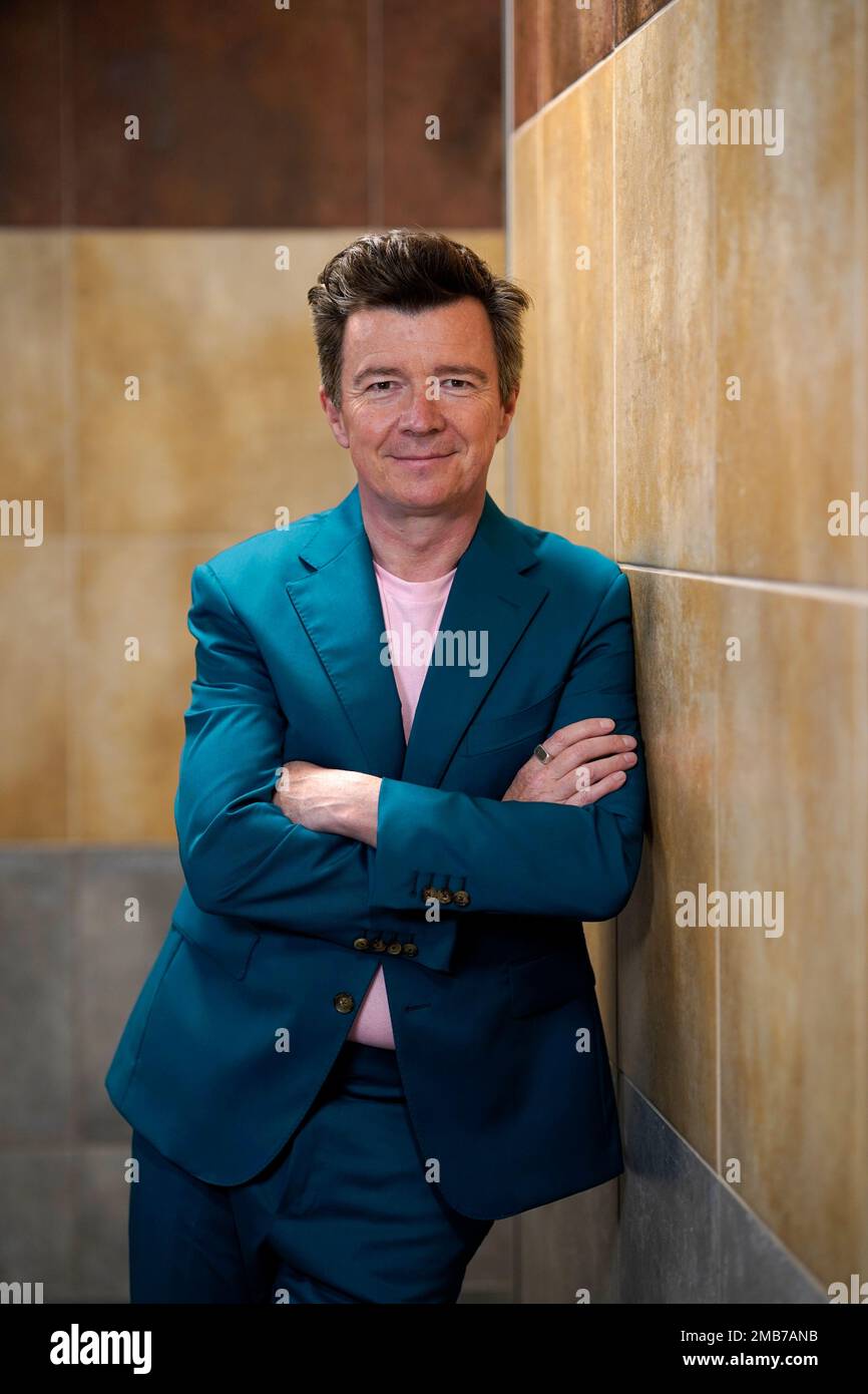 British singer-songwriter Rick Astley poses for a portrait before a ...
