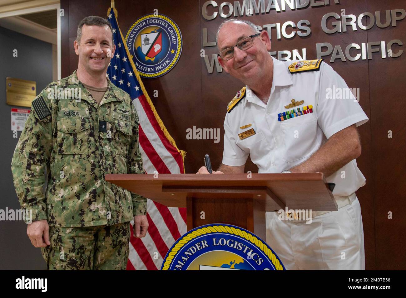 220613-N-JC800-0008 SINGAPORE (Jun. 13, 2022) (From left) Rear Adm ...