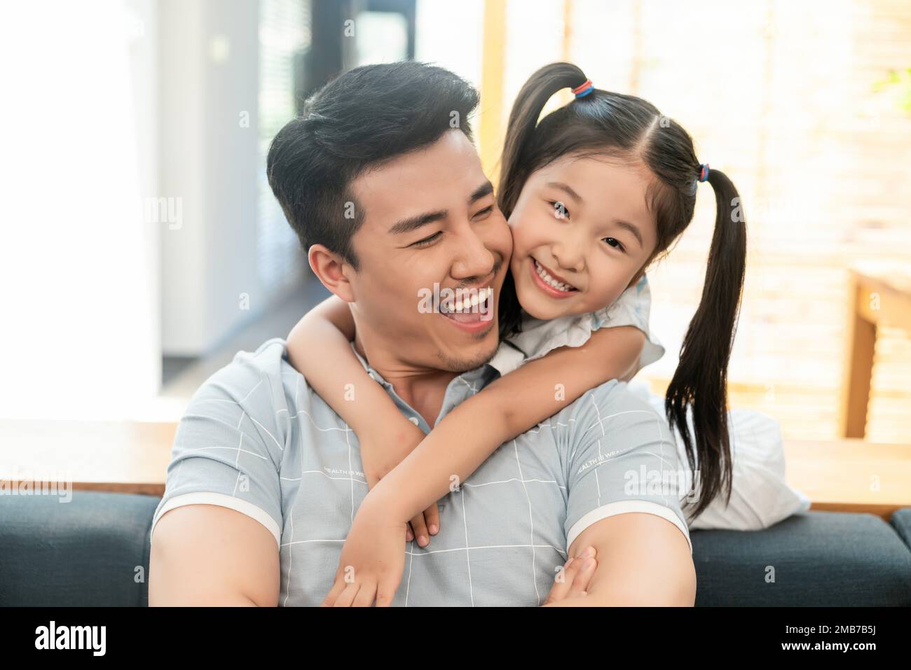 Happy father and daughter Stock Photo - Alamy