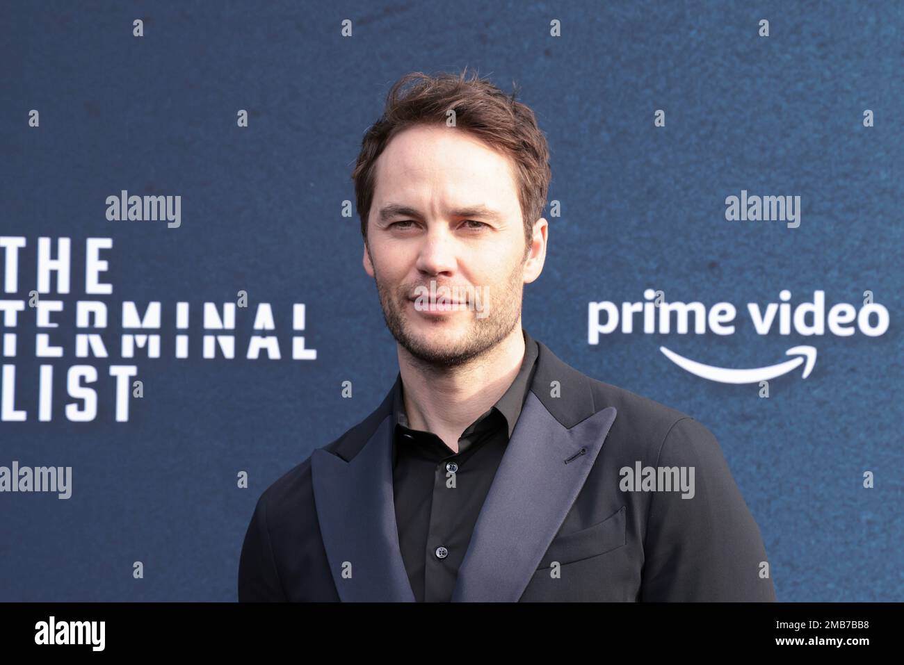 Taylor Kitsch arrives at the premiere of "The Terminal List" on ...