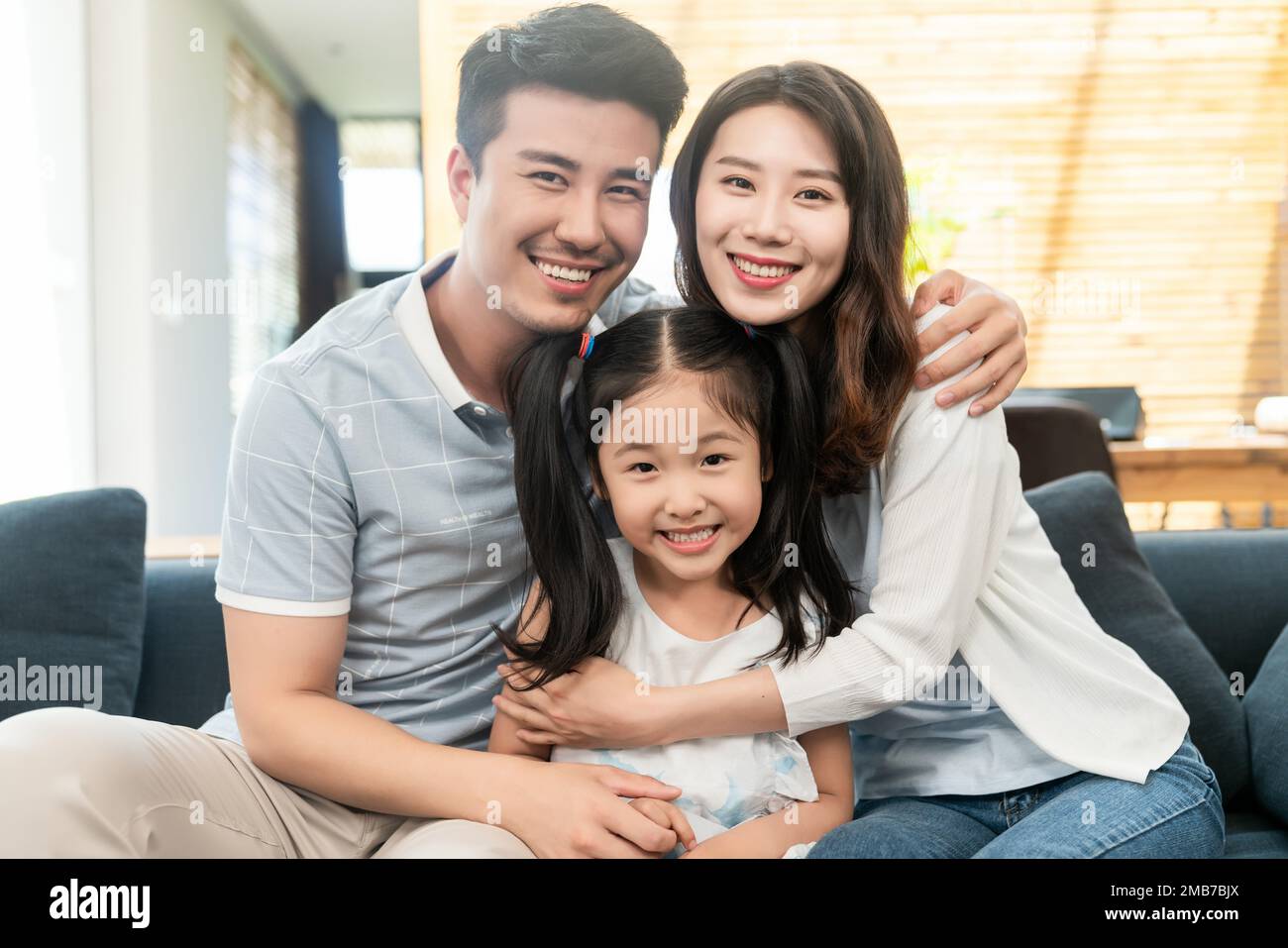 The happy family Stock Photo - Alamy