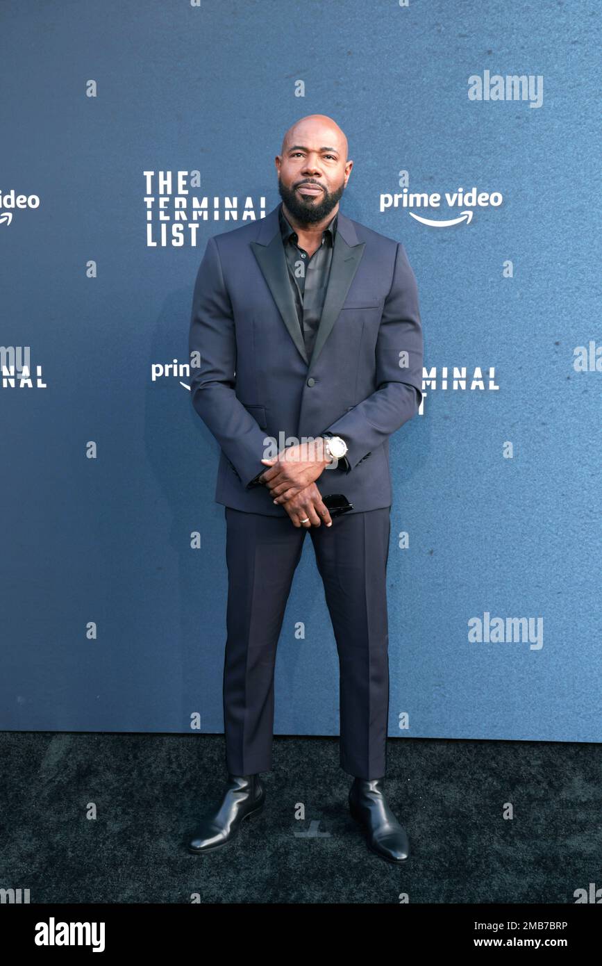 Antoine Fuqua arrives at the premiere of "The Terminal List" on ...