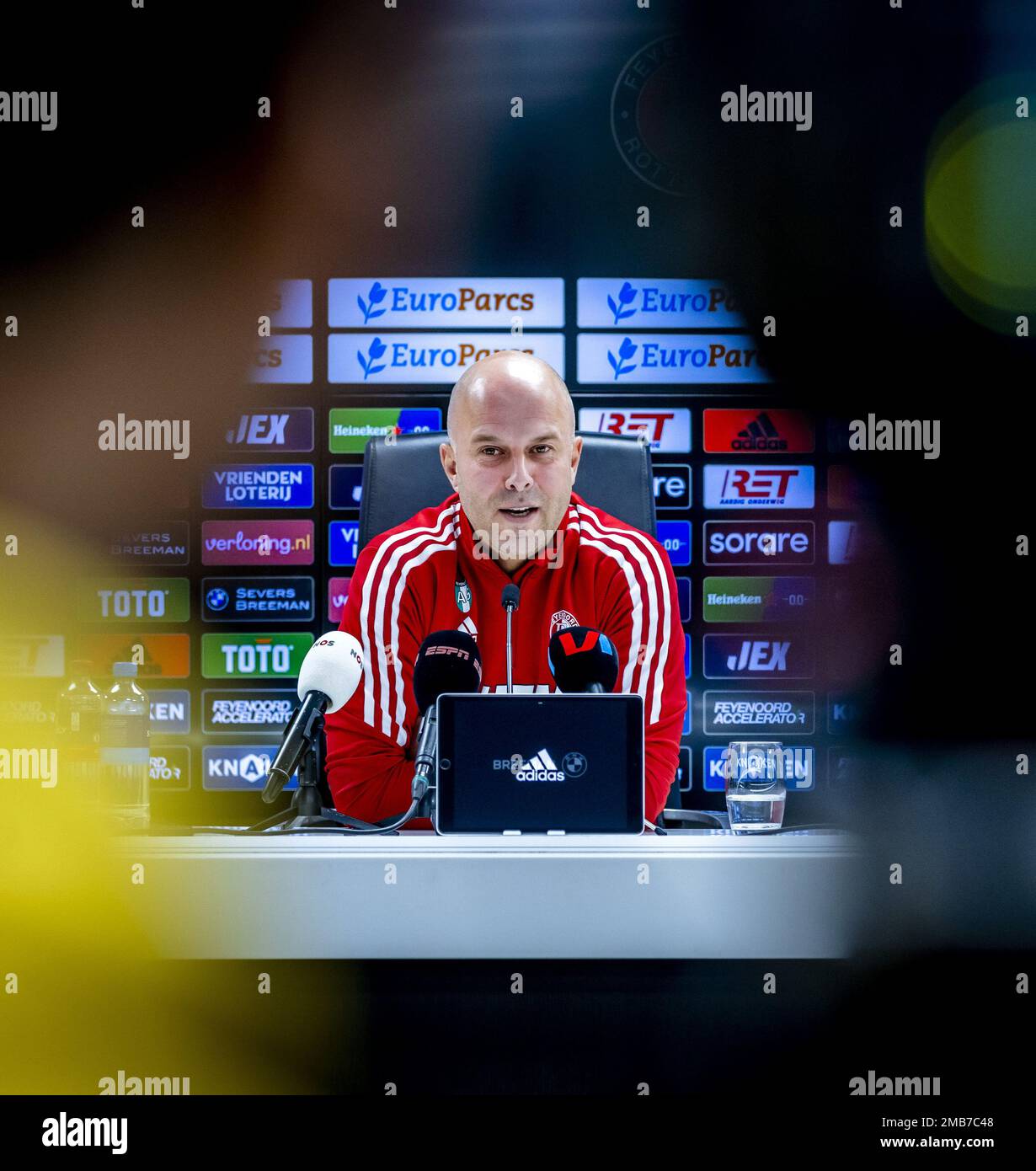 ROTTERDAM - Trainer Arne Slot of Feyenoord looks ahead to the Classic ...