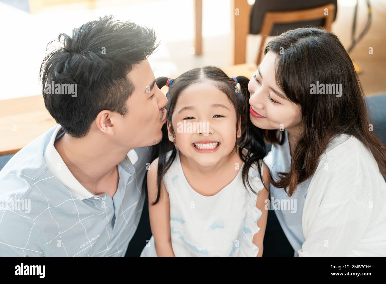 The happy family Stock Photo - Alamy
