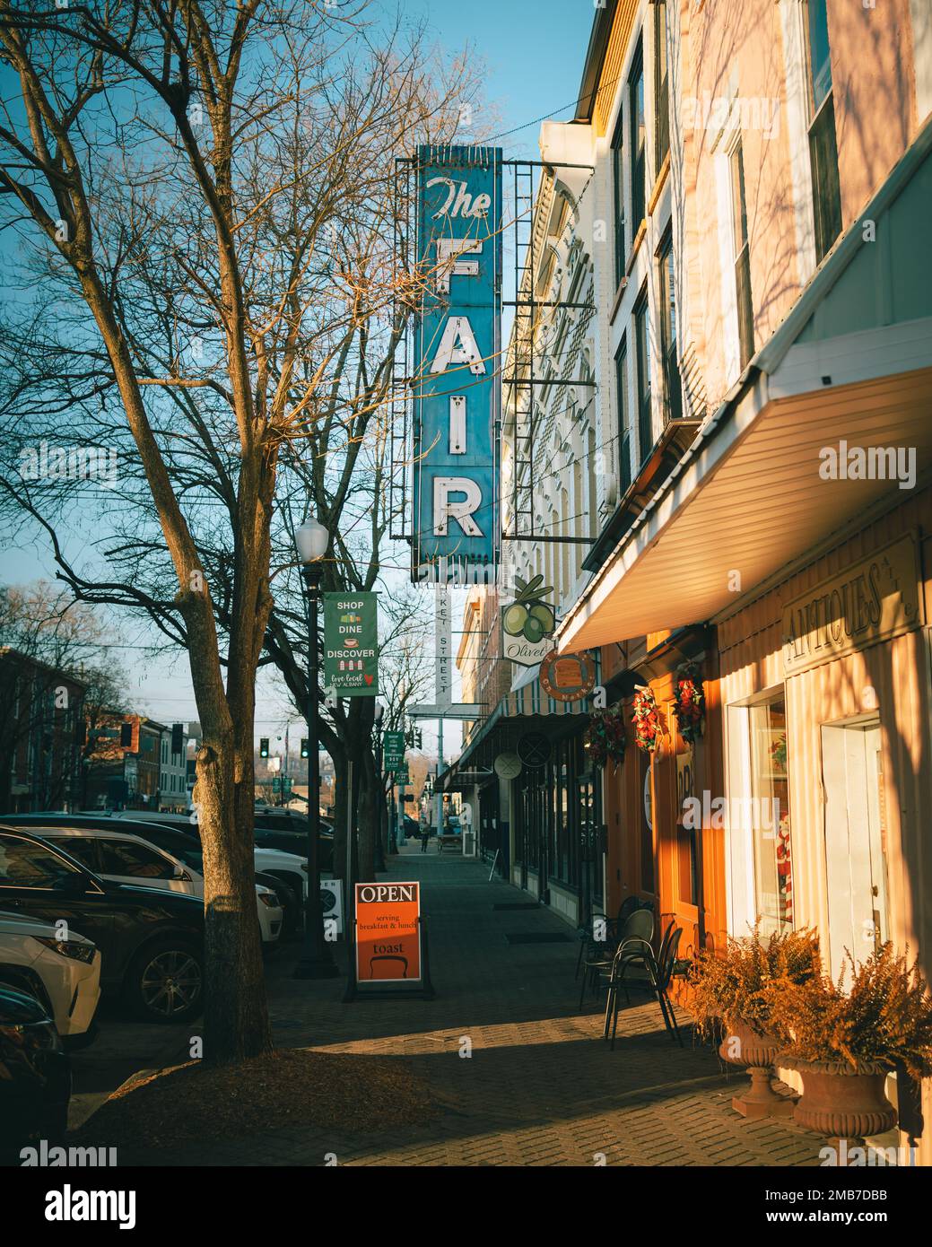 The Fair vintage sign, New Albany, Indiana Stock Photo - Alamy