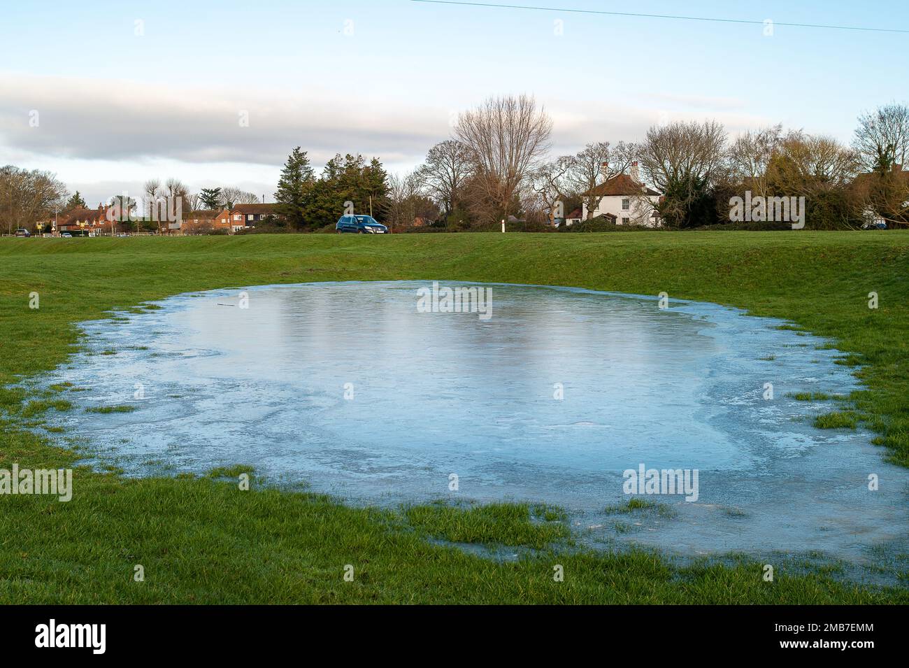 Dorney, Buckinghamshire, UK. 20th January, 2023. Floodwater on the ...