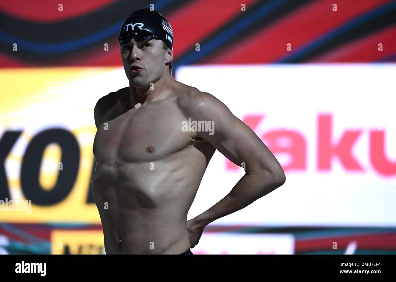 Nic Fink of the United States before the Men 200m Breaststroke ...