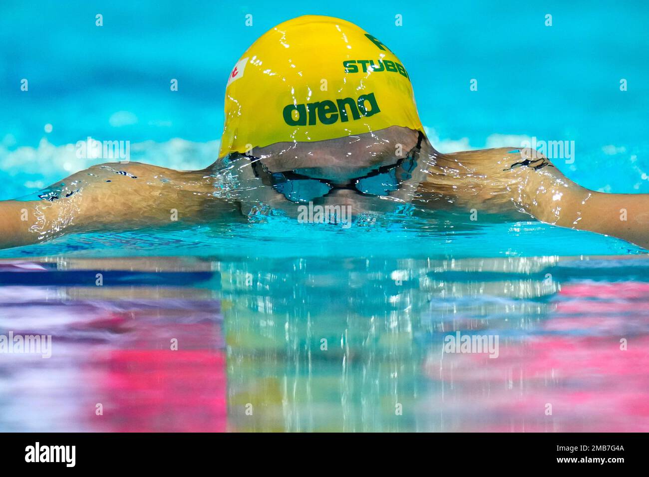 Zac Stubblety-Cook of Australia competes during his men's 200m breaststroke heat at the 19th ...