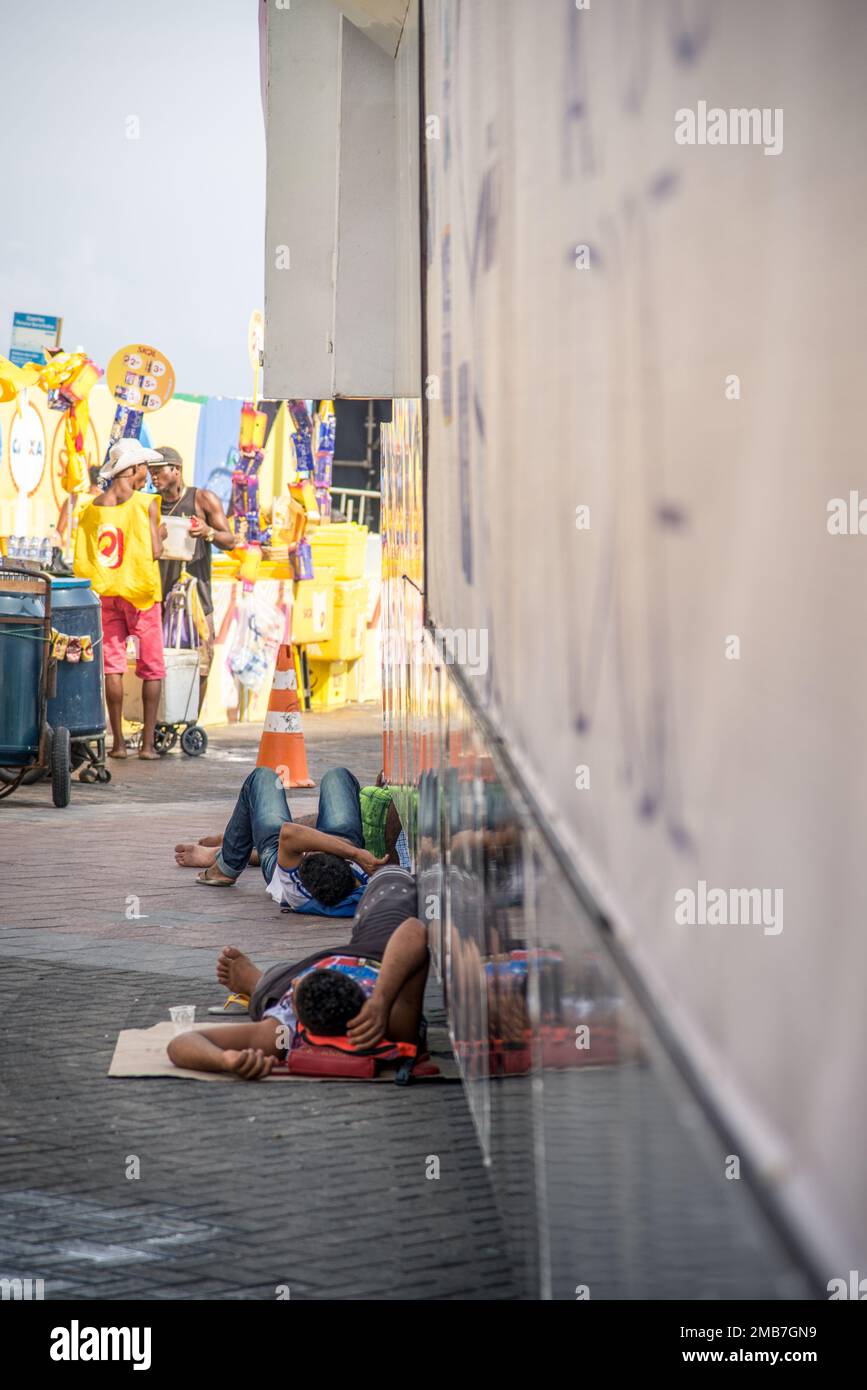 Two homeless people sleep in hi-res stock photography and images - Alamy