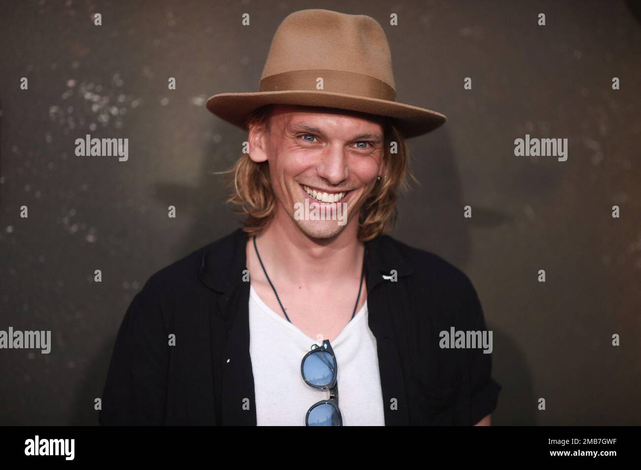 Jamie Campbell Bower arrives at the Los Angeles premiere of "The Black ...