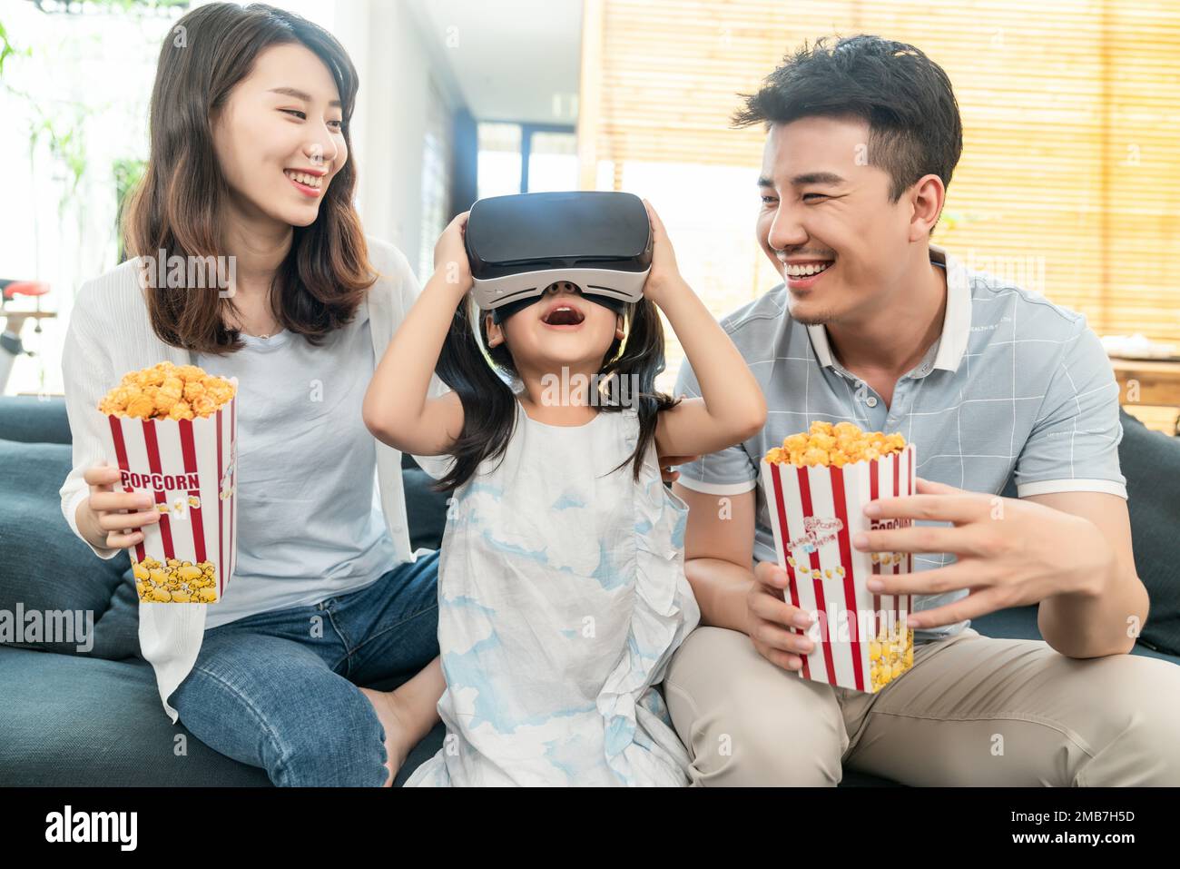 The happy family Stock Photo - Alamy