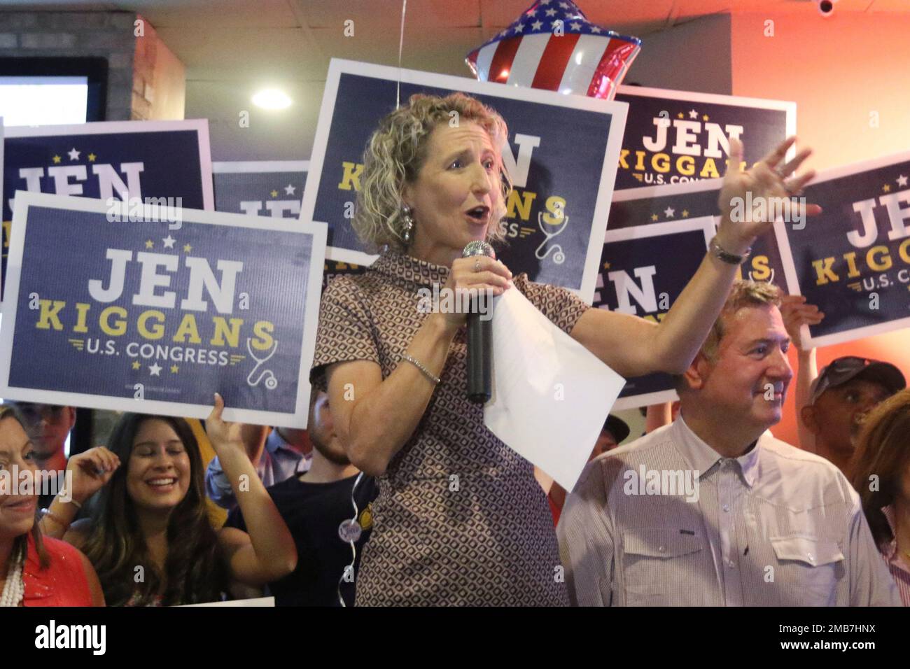 Virginia State Sen. Jen Kiggans, R-Virginia Beach, top, along with ...