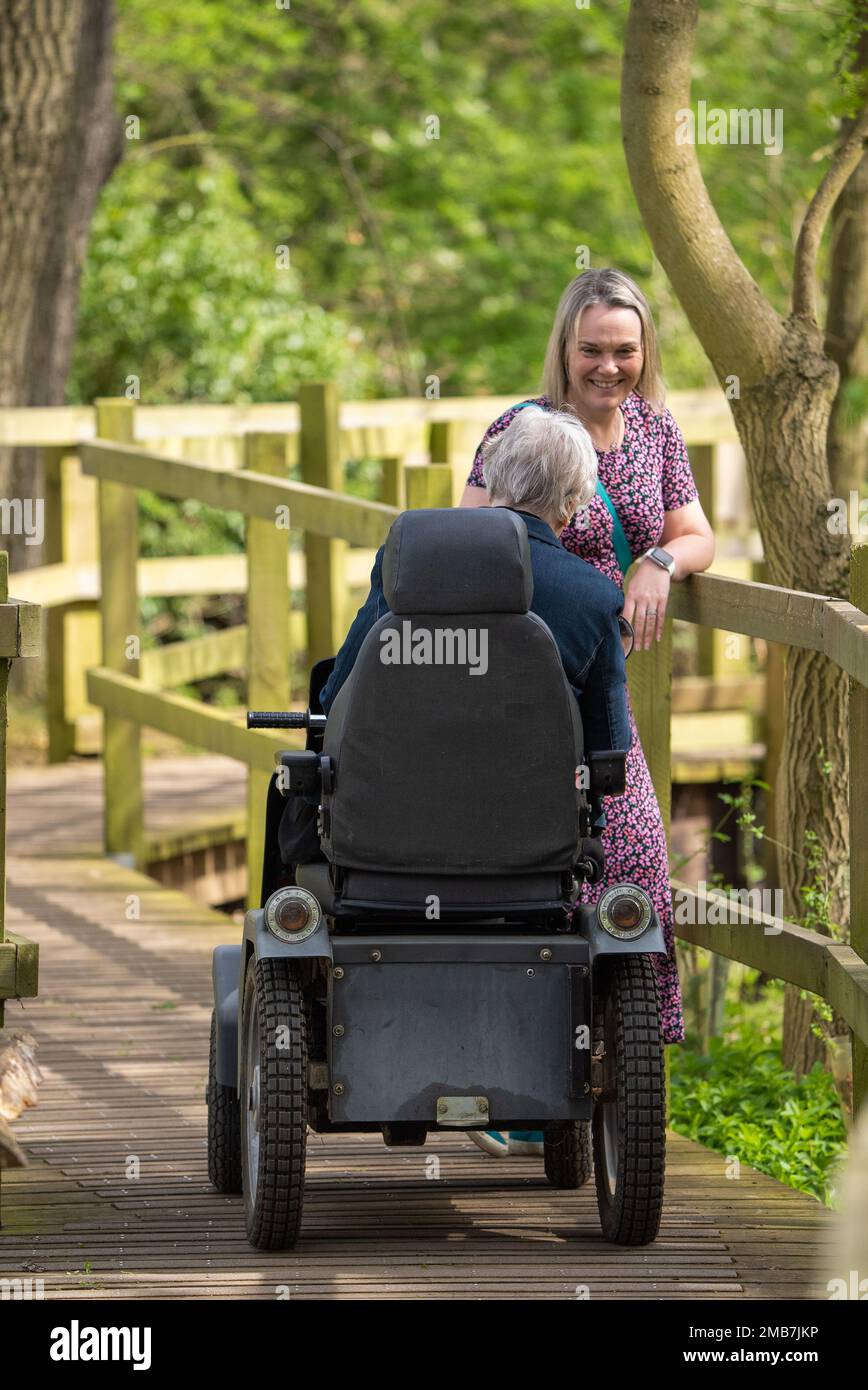 Built walkway for wheelchair hi-res stock photography and images - Alamy