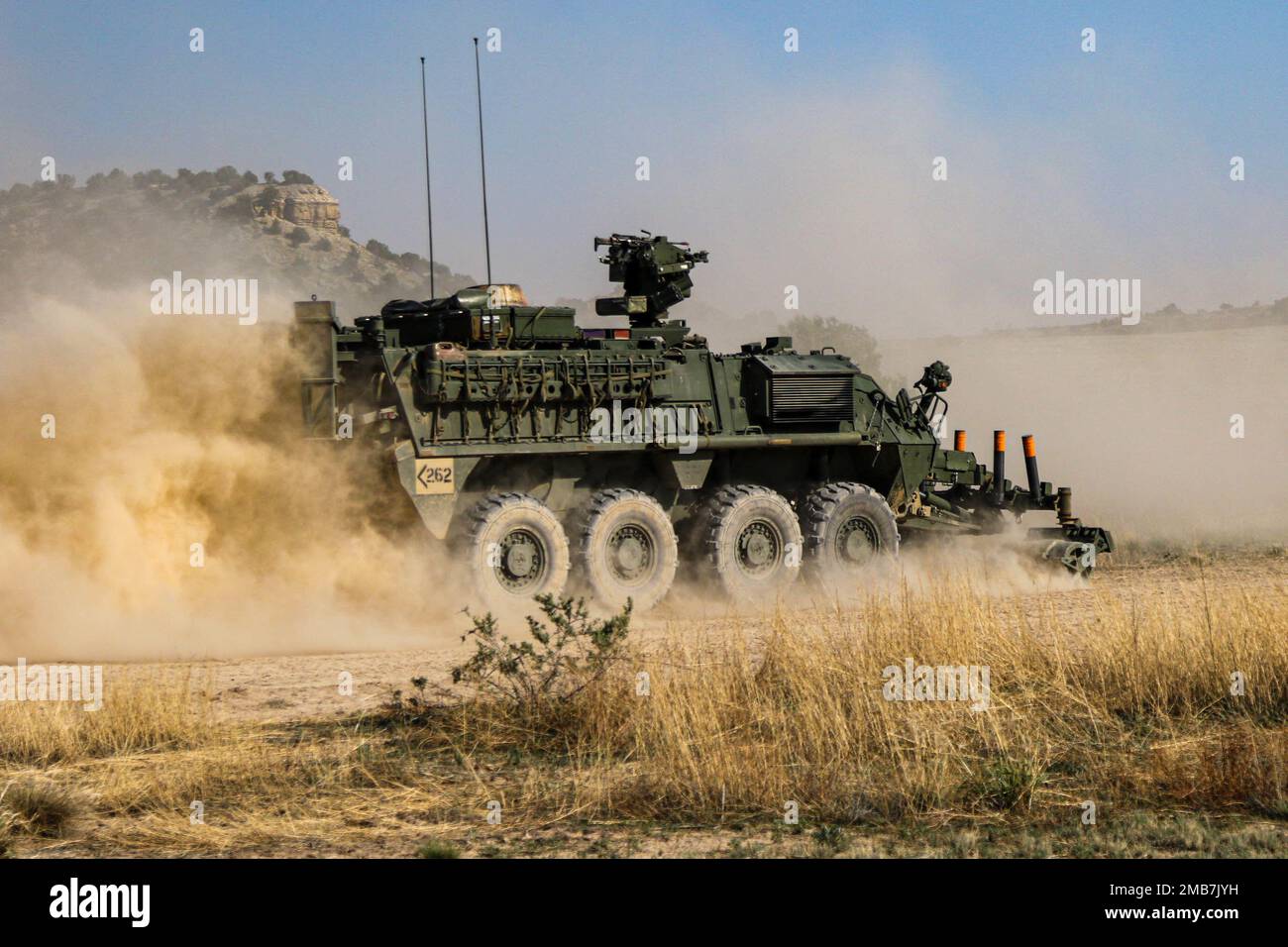 An M1132 Engineer Squad Vehicle assigned to Bravo Company, 52nd Brigade ...