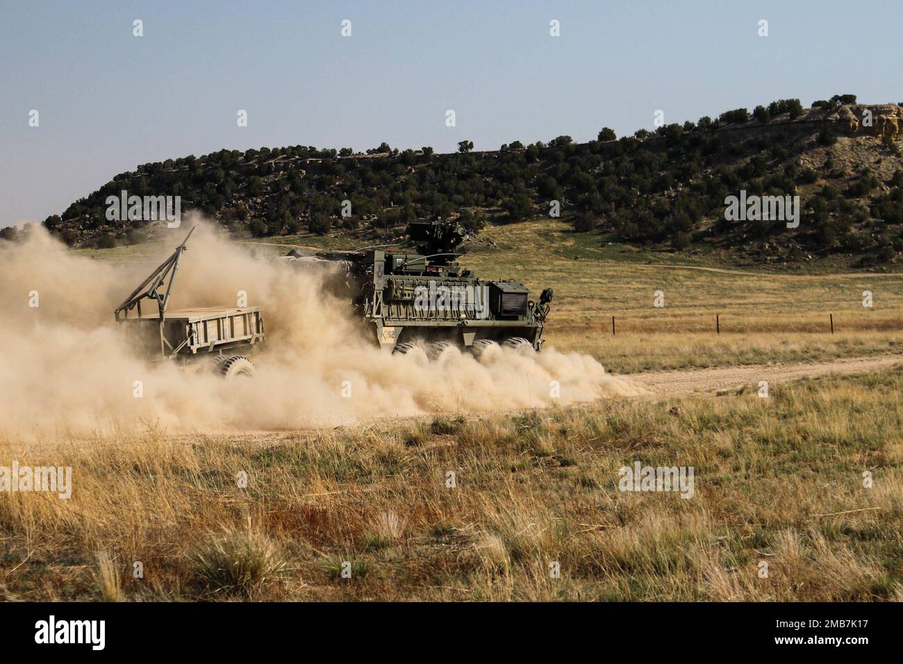 An M1132 Engineer Squad Vehicle assigned to Bravo Company, 52nd Brigade ...