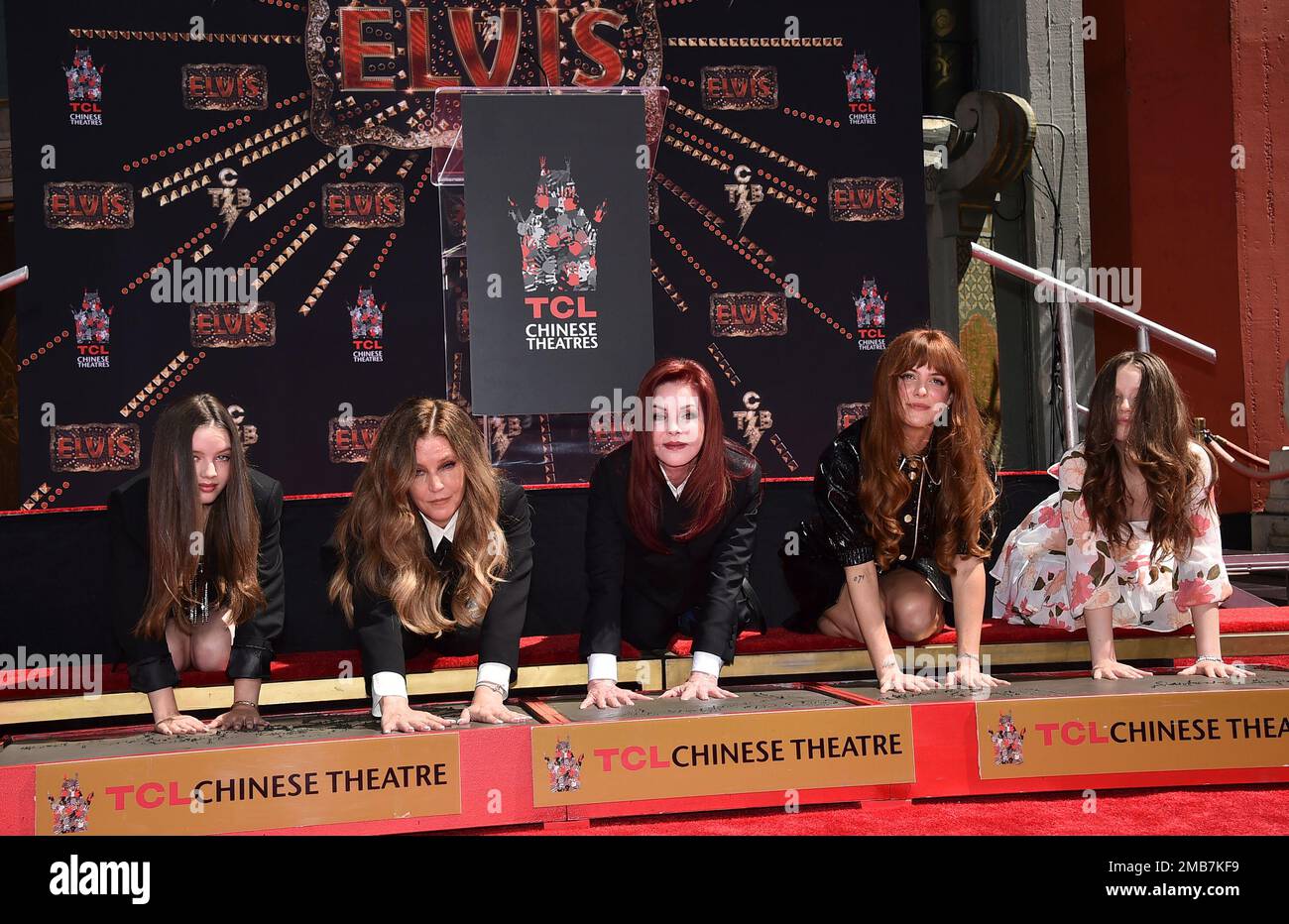 Harper Presley Lockwood, from left, Lisa Marie Presley, Priscilla ...