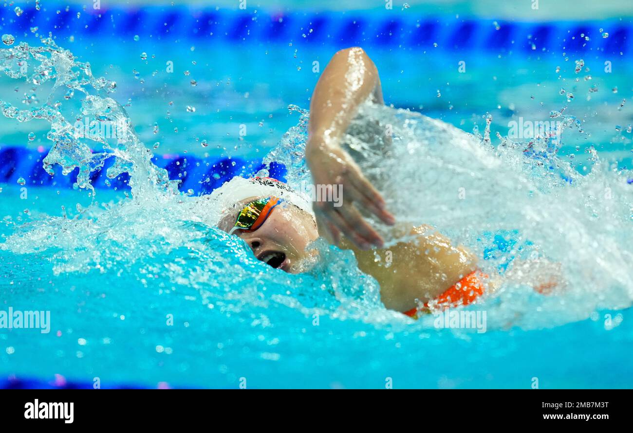 Muhan Tang of China competes in the Women 200m Freestyle final at the ...