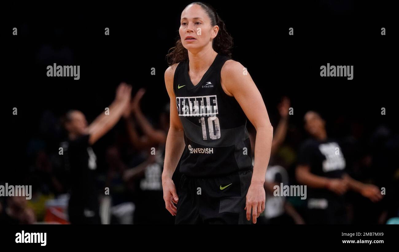 Seattle Storm guard Sue Bird during the first half of a WNBA basketball ...