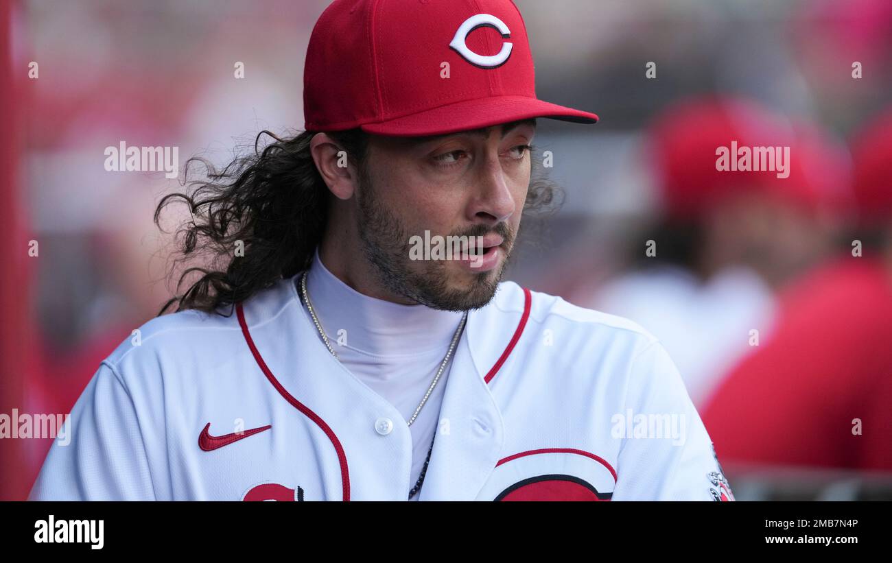 Cincinnati Reds second baseman Jonathan India plays during the team's ...