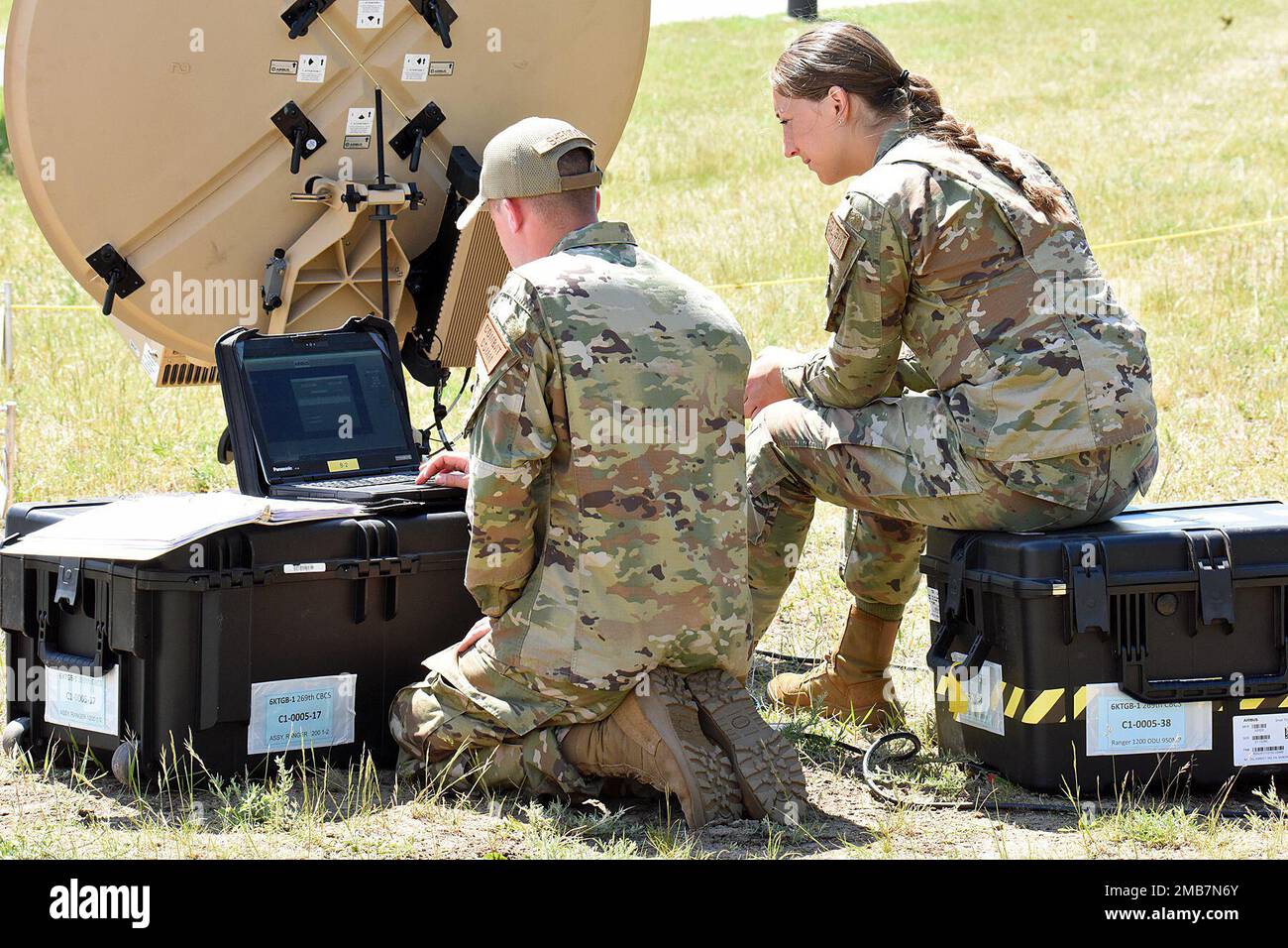 U. S. Air Force Airmen from the 123rd Air Control Squadron, Air ...