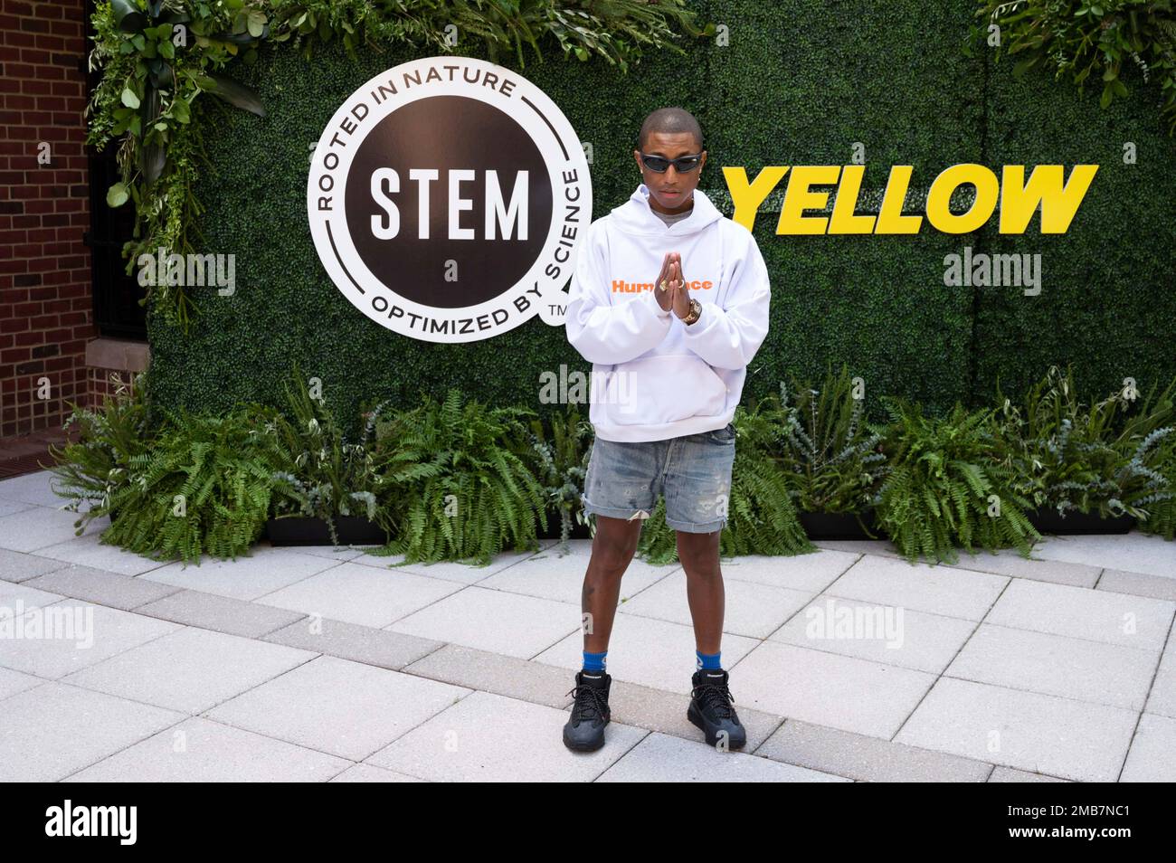 IMAGE DISTRIBUTED FOR STEM - Pharrell Williams makes his way through ...
