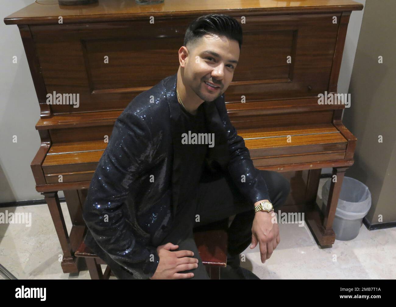 Singer and songwriter Luis Coronel poses for a portrait during an ...