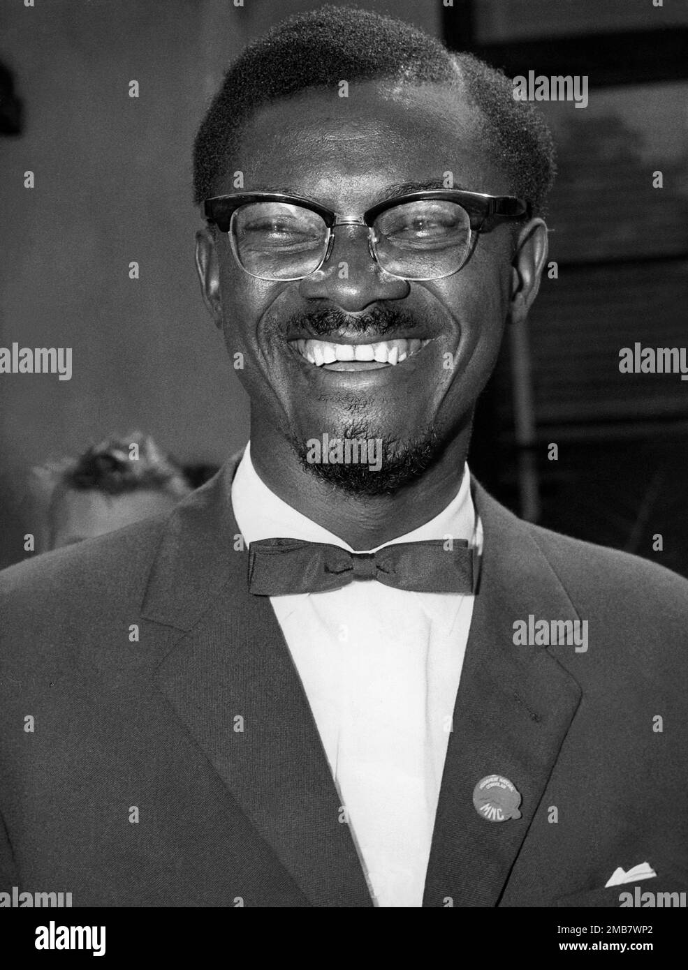 Portrait of independence leader of the Democratic Republic of Congo ...