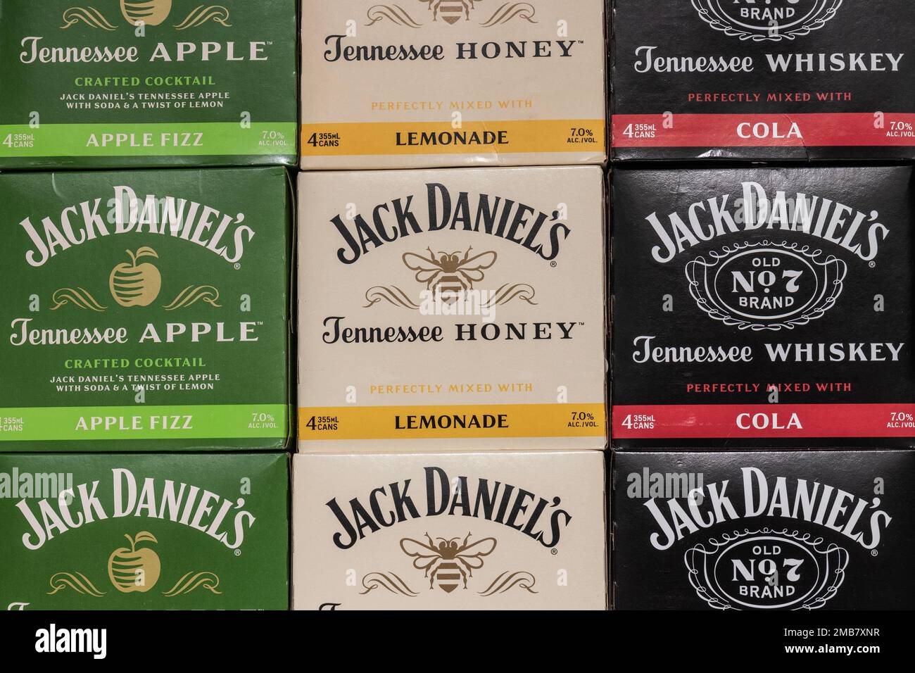 Indianapolis - Circa January 2023: Jack Daniel's Can Cocktails display ...