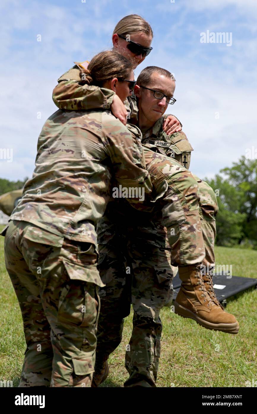 Combat medics with the 2nd Battalion, 127th Infantry Regiment and 1st ...