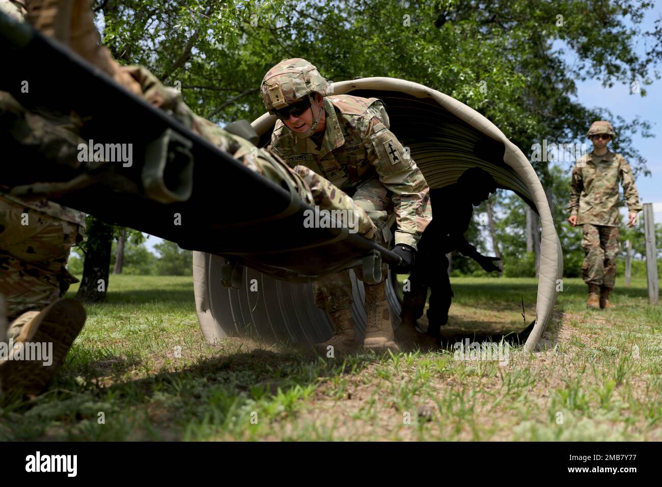 Combat medics with the 2nd Battalion, 127th Infantry Regiment and 1st ...