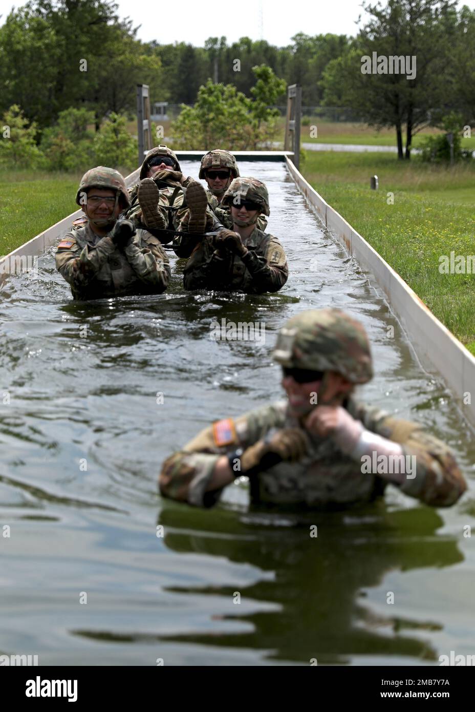 Combat medics with the 2nd Battalion, 127th Infantry Regiment and 1st ...